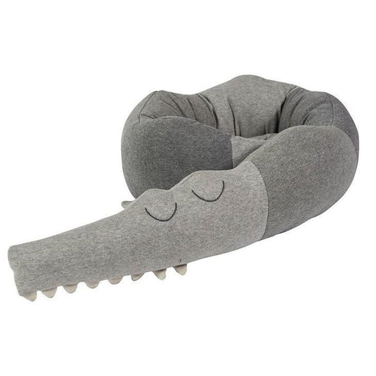 Soft Crocodile Plush Pillow - Bed Rails Crib Bumper Animal Shape Nurse ...